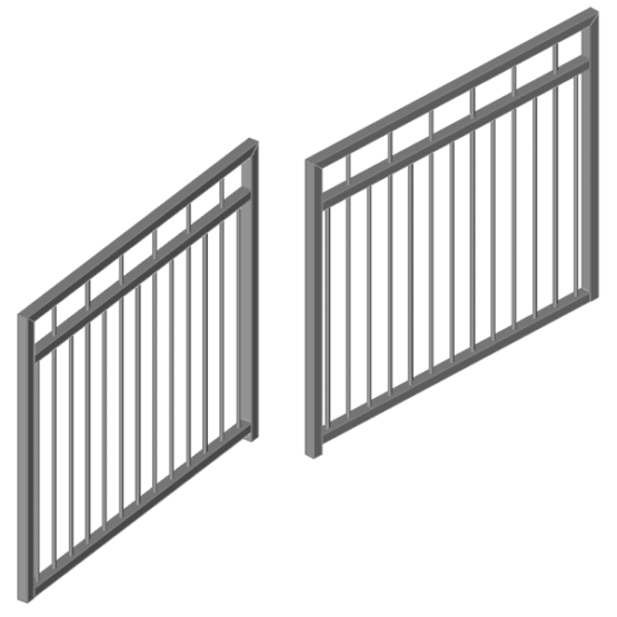 Pipe Baluster Swing Gates Archives - All Fence